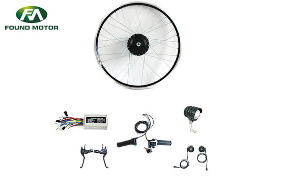 48V 350W BLDC geared Motor Electric Bike Conversion Kit with optional front light