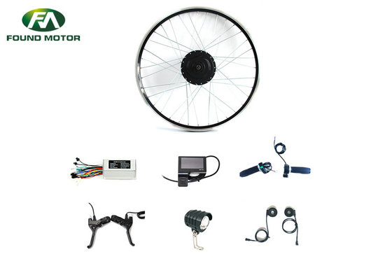 20'' 48V 350W BLDC Geared Hub Motor Electric Bike Conversion Kit with Optional Brake Lever