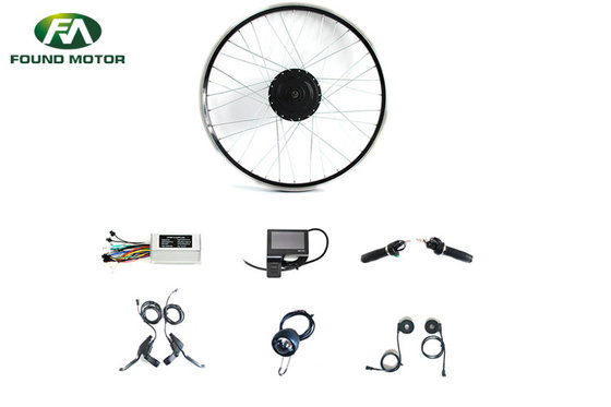 Electric Bicycle BLDC Geared Motor 48V 500W Electric Bike Conversion Kits with Optional Throttle