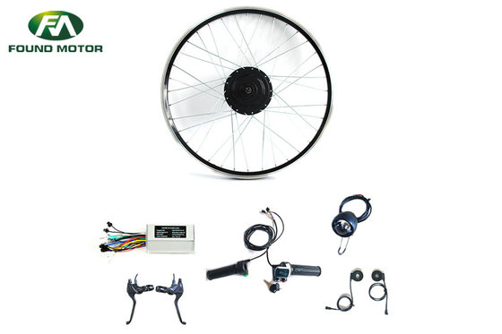 Electric Bicycle BLDC Geared Motor 48V 350W Electric Bike Conversion Kits with Optional Battery Indicate Throttle