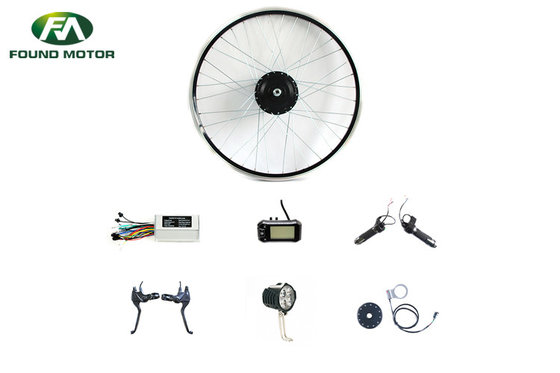 48V 500W BLDC Geared Motor Electric Bike Conversion Kit with Optional Front Light