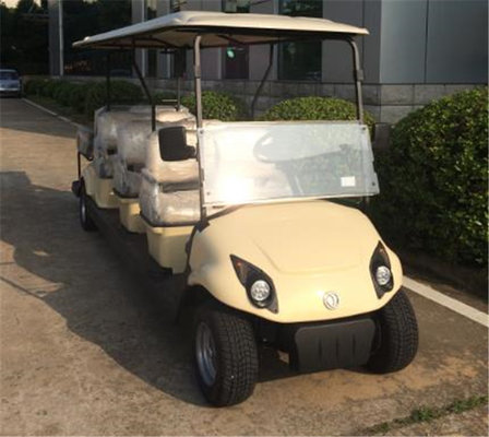 Custom Eco Friendly Electric 8 Seater Golf Cart With Rear Flip Flop Seat