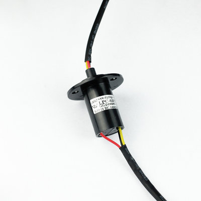 Gold to Gold Contacts 3 Circuits Wind Turbine Slip Ring Fluid Rotary Union With Sand Resistance
