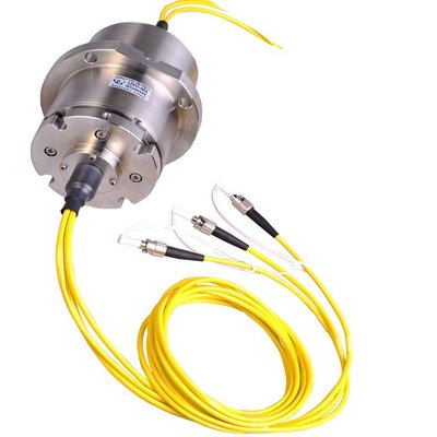 3 Circuits Fiber Optic Slip Rings  wtih Single Way or Normal Waveguide Design Suitable for Harsh Environment