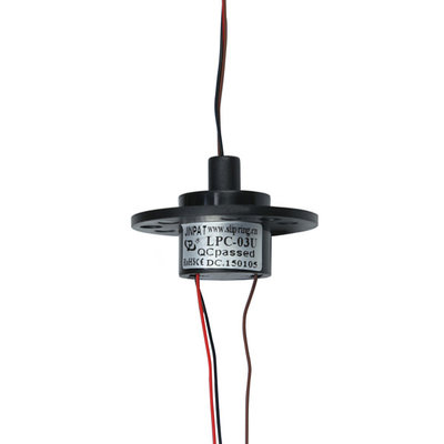 3 Channel Capsule Slip Ring 300rpm Rotation , 1 Amps Per Circuit For Exhibit / Display Equipment