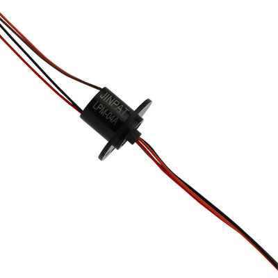4 Circuits Rotary Joint/Miniature Slip Rings with Flange,  Gold to Gold Contact for Clean /Sweep Robot