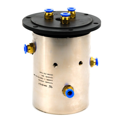 3 Channels  Rotary joints ,Pneumatic / Hydraulic Slip rings  Outer Diameter 100 mm with Low Torque