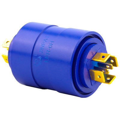 6 Poles LPR Series Slip Ring Gold Contact and High Precision Transmitting Current and Signal in Packaging Device