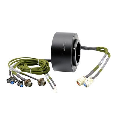 Compact Size LPT096 Rotary Slip Ring with a 96mm Through-Bore and Precious Metal Contacts