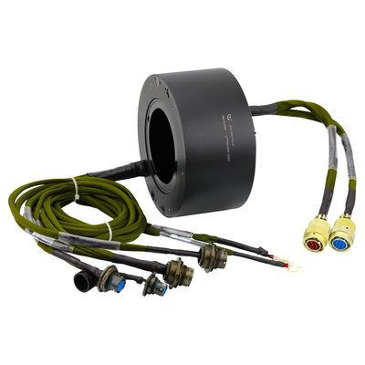 Compact Size LPT096 Rotary Slip Ring with a 96mm Through-Bore and Precious Metal Contacts