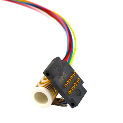 12 Circuits Separate Slip Ring Gold to Gold Contact 250mm Flexible Rotary Electrical Swivel Joint