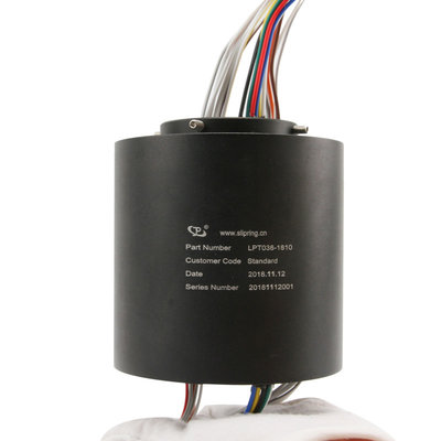 through bore slip ring 18 circuit 10A working humidity below 60% RH slip ring rotating connector
