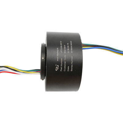 through hole slip ring 6 circuit 15A compatible with data bus protocol for construction machinery