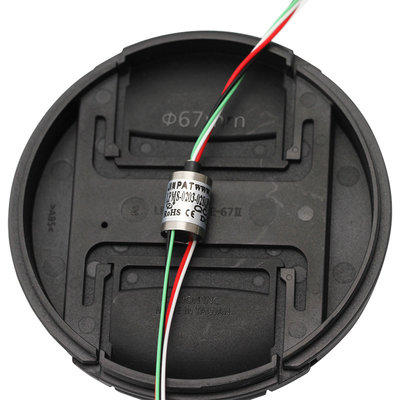 Super Miniature Slip Rings 0~300rpm IP40 35MΩ 3 circuits*1A,for Camera Security Stretching Device