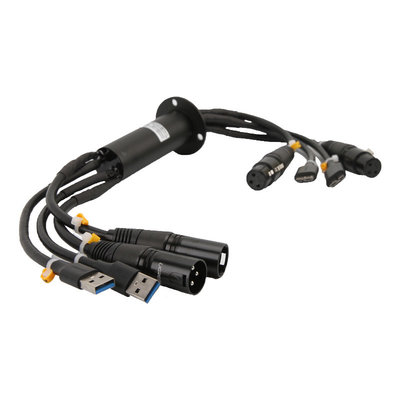 Capsule Slip Ring, USB and HDMI signal transmitting IP40 60rpm ,for Aerial Surveillance Camera
