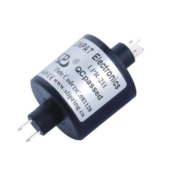 Pins Slip Ring  2circuits @ 25A Large Current , No Mercury , Speed Up to 300 rpm Continuous for Packing Machine