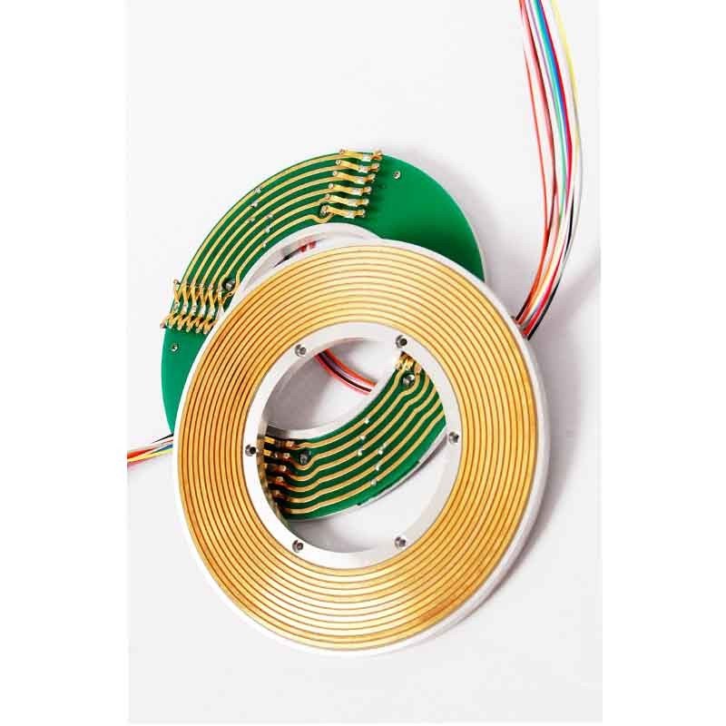 Electrical Slip Ring Part Pancake Slipring 4 Circuits Signal And Power Transmitting In Rotary Door