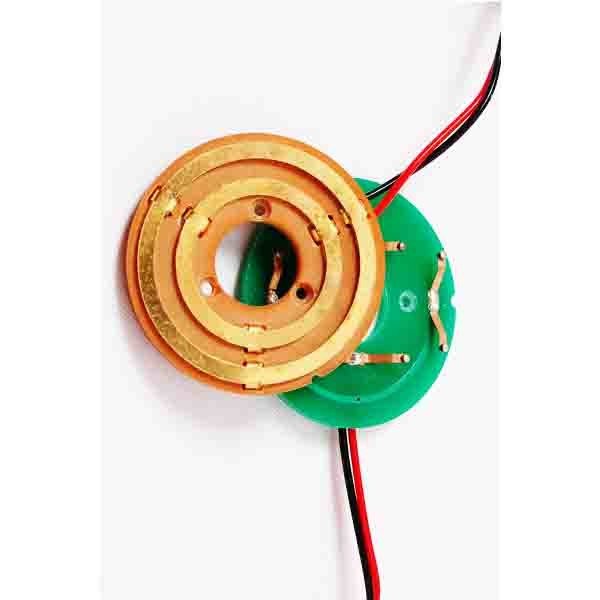 Flat Platter Slip Ring Precise Signal Together With Power Low Rotating Speed For Rotary Table