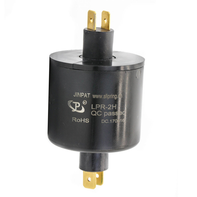 LPR-2H Series High Current Slip Ring \ 2 Circuits 25A per circuit, 37mm, No Mercury for Packaging / Wrapping Machinery