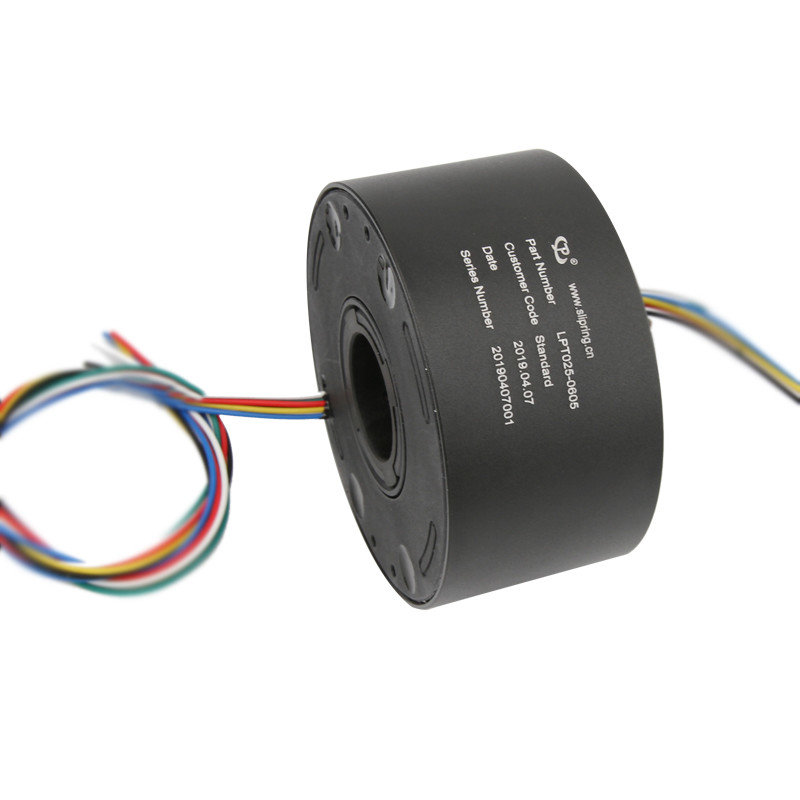 Through hole slip ring Compact structure flexible installation Through hole diameter 25.4mm