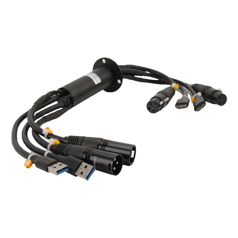 Capsule Slip Ring, USB and HDMI signal transmitting IP40 60rpm ,for Aerial Surveillance Camera
