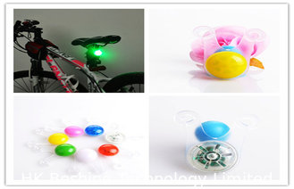Transparent Silicon Frog Shaped Led Lights Bicycle  , Super Flashing Led Light For Bicycle