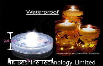 Waterproof  Led Submersible Lights , Mini Led Tea Light  3.0cm x 2.5 cm