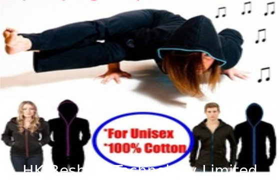 Washable S - Xl Size Led Light Hoodies Dressed In Concert And Club