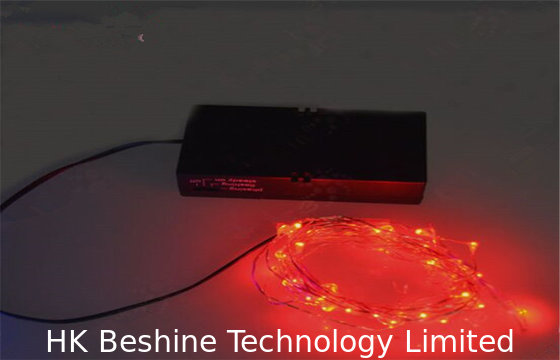 Outdoor Battery Operated Led String Lights , 20 Warm White Led Color