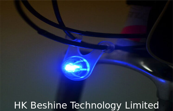 Transparent Silicon Frog Shaped Led Lights Bicycle  , Super Flashing Led Light For Bicycle