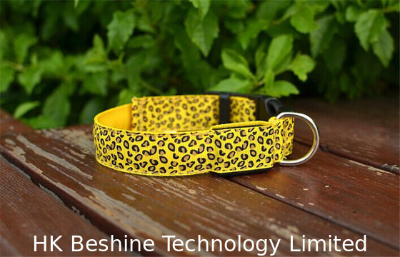 4 Size Flashing Lighted Pet Collars For Dogs , 30-60cm Length