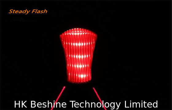 Waterproof Warning Bicycle Laser Tail Light With 2 Parallel Laser Red Beam