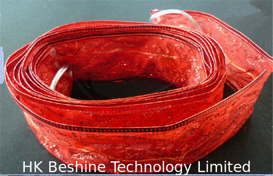Decorative Silk Ribbon Copper Wire Led String Light Customized Length