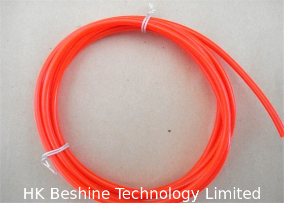 Energy - saving Red Color EL Lighting Wire With 1.4mm / 2.3mm / 3.2mm Diameter