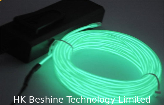 Rigid Green Color EL Lighting Wire String Light For Instrument Display AC 110 - 220V