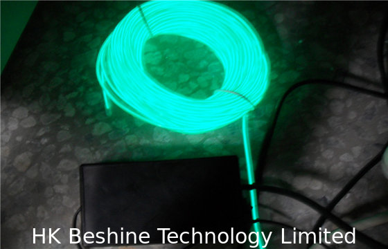 Rigid Green Color EL Lighting Wire String Light For Instrument Display AC 110 - 220V