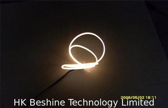 Bright Advertising Lighting Logo EL Glow Wire Controlled By Battery Pack , Inverter , Driver