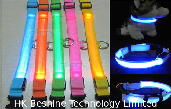 Waterproof Adjustable Blue Led Pet Dog Collar High Brightness S - M - L - XL Size