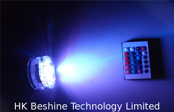 Eco - friendly ABS Blue LED Submersible Light CE RoHS , Submersible LED Candles