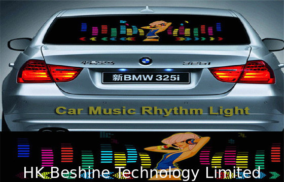 Cute Sound Activated Car Rear Window Stickers with DC12V Cigarette Lighter