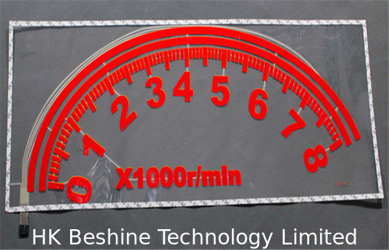 Red Color EL Car Sticker Equalizer