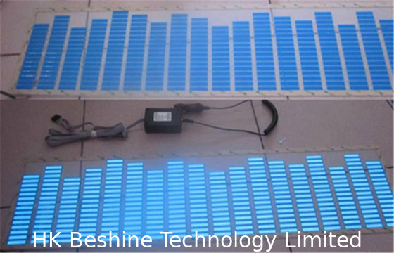 Music Activated LED Equalizer Car Sticker For Window Powered By Cigarette Lighter DC12V
