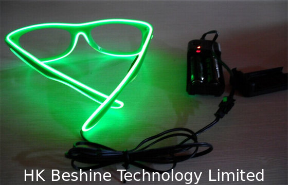 Colorfull Half Frame El Glowing Wire Light Up Sunglasses Powered By 2*AA Battery