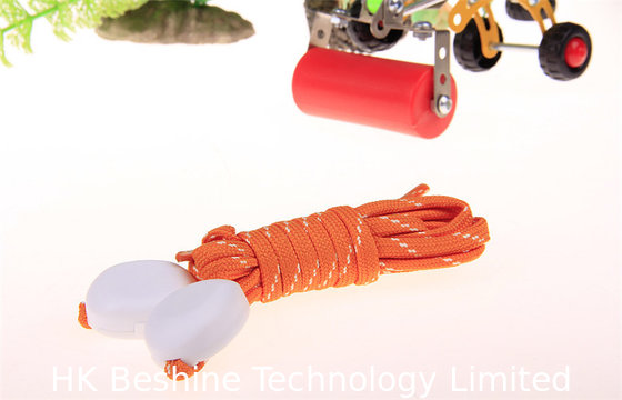 Yellow Orange Round Neon LED Glowing Shoelaces For Concert Size 820 * 2.8mm