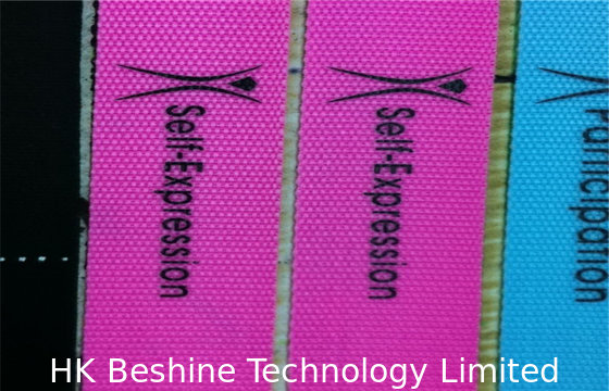 Nylon Pink LED Flashing Bracelet ,  Men LED Running Bracelet For Outdoor Sport