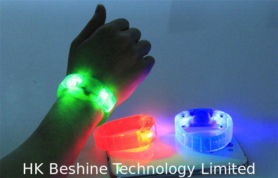 Blue Green Red LED Waterproof Bracelet For Show / Event / Festival Decoration