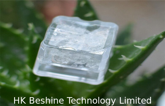 PS Plastic Glowing LED Ice Cube With On Off Button For Bar / Night Club Ornaments