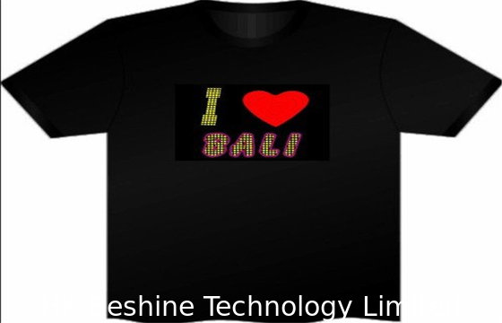 Disco , Party , Concert Electroluminescent Products EL Flashing T - Shirt