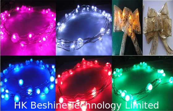 Outdoor LED String Lights Warm White / Pink For Patio, Pathway / Low Voltage String Lights