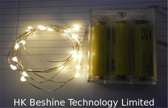 Mini Rechargeable 12V LED String Lights Decoration For Bedroom / Living Room